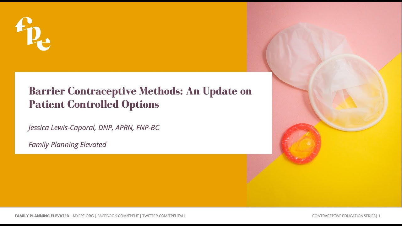 Barrier Contraceptive Methods - YouTube