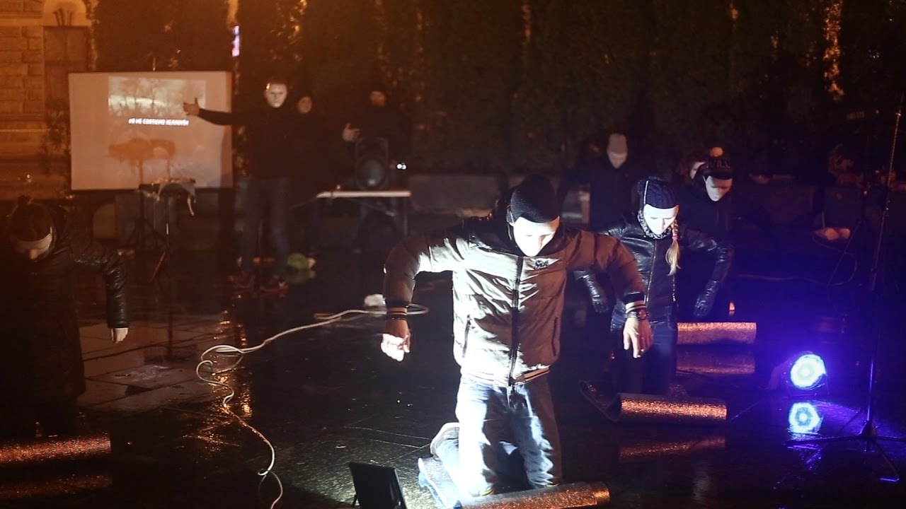 The Mask Skit COME AWAKE - Lviv says NO Halloween 2016 - YouTube