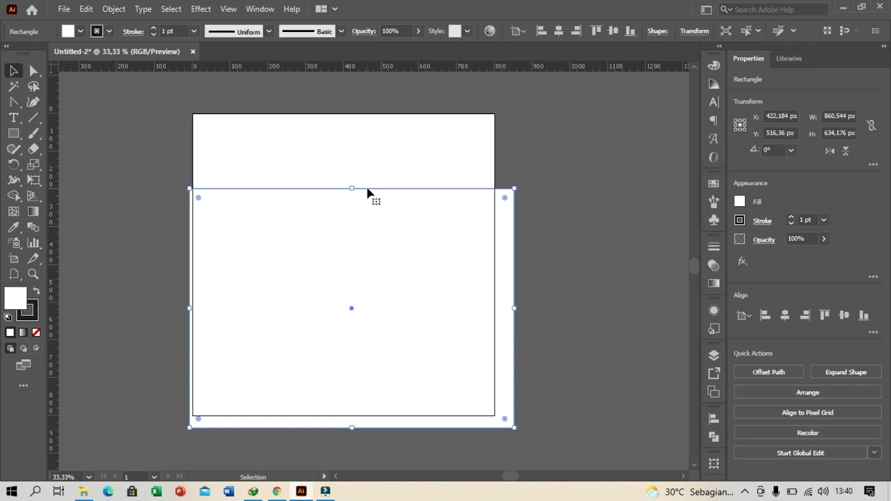 Cara Memunculkan Bounding Box Di Illustrator [Editable Vector] - YouTube