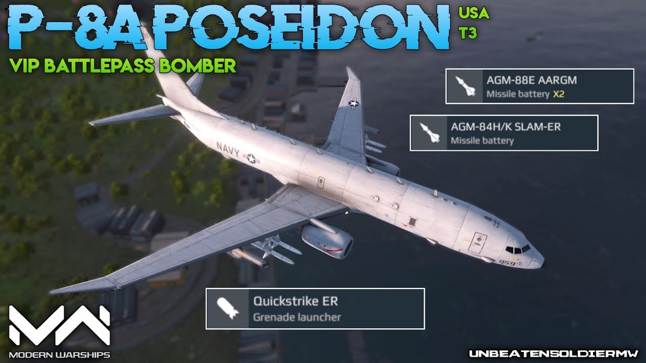 Modern Warships : P-8A Poseidon VIP BP Bomber || New American Bomber ...