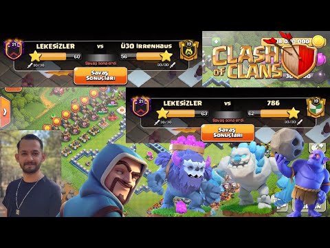 KLAN SAVAŞ LİGİ 6. VE 7.GÜN CANLI SALDIRILAR CLASH OF CLANS