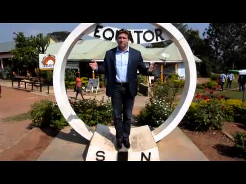 Standing on the Equator in Uganda - YouTube