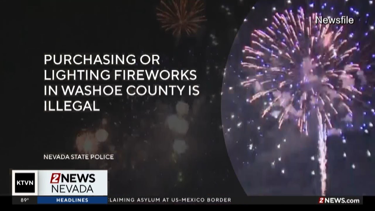 Reminder about fireworks in Nevada - YouTube
