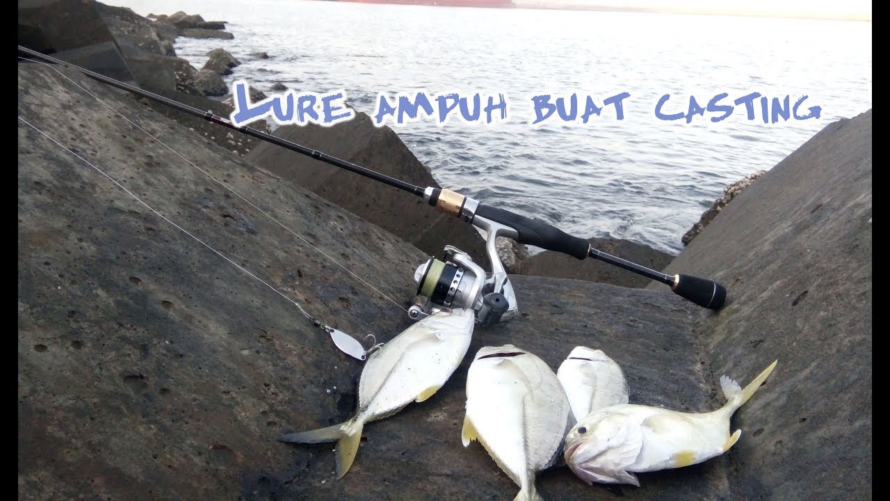 Mancing casting paling gampang, ga perlu lure mahal - YouTube