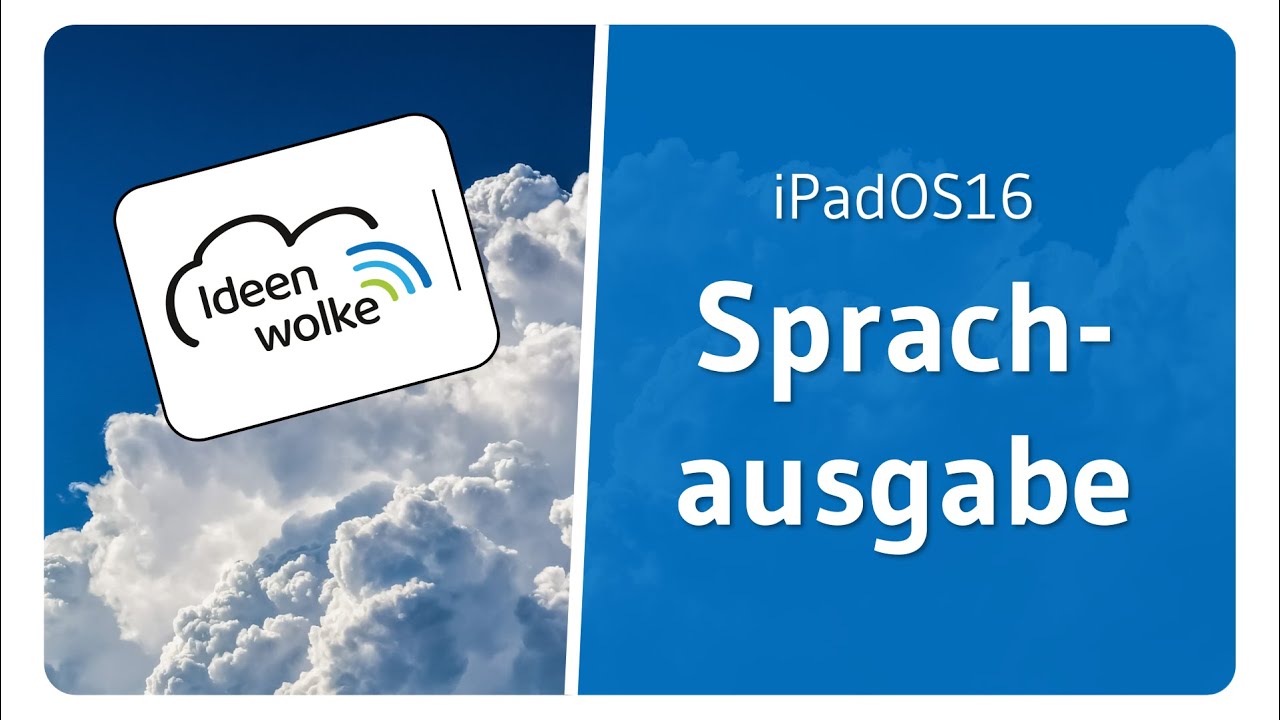 Sprachausgabe - Texte auf dem iPad vorlesen lassen (iPadOS 16 Tutorial ...