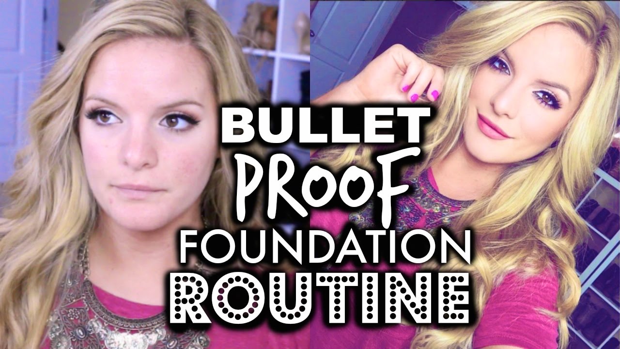 My BULLETPROOF Foundation Routine! Sweat / Heat / Humidity Resistant | Casey Holmes - YouTube