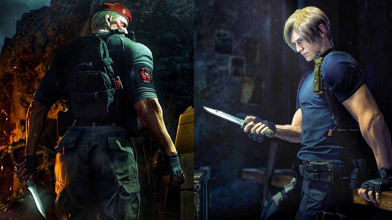 Leon Scott Kennedy VS Jack Krauser Epic BOSS FIGHT.......... - YouTube
