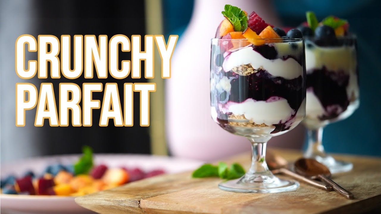 Fruit, Crunchy Yogurt Parfaits | Healthy Recipe - YouTube