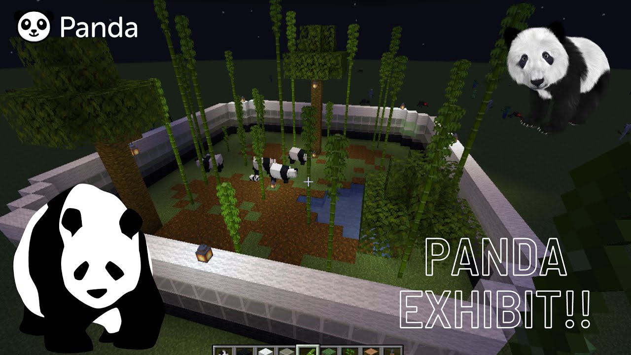 Panda Exhibit In Minecraft!! #minecraft #building #panda # ...