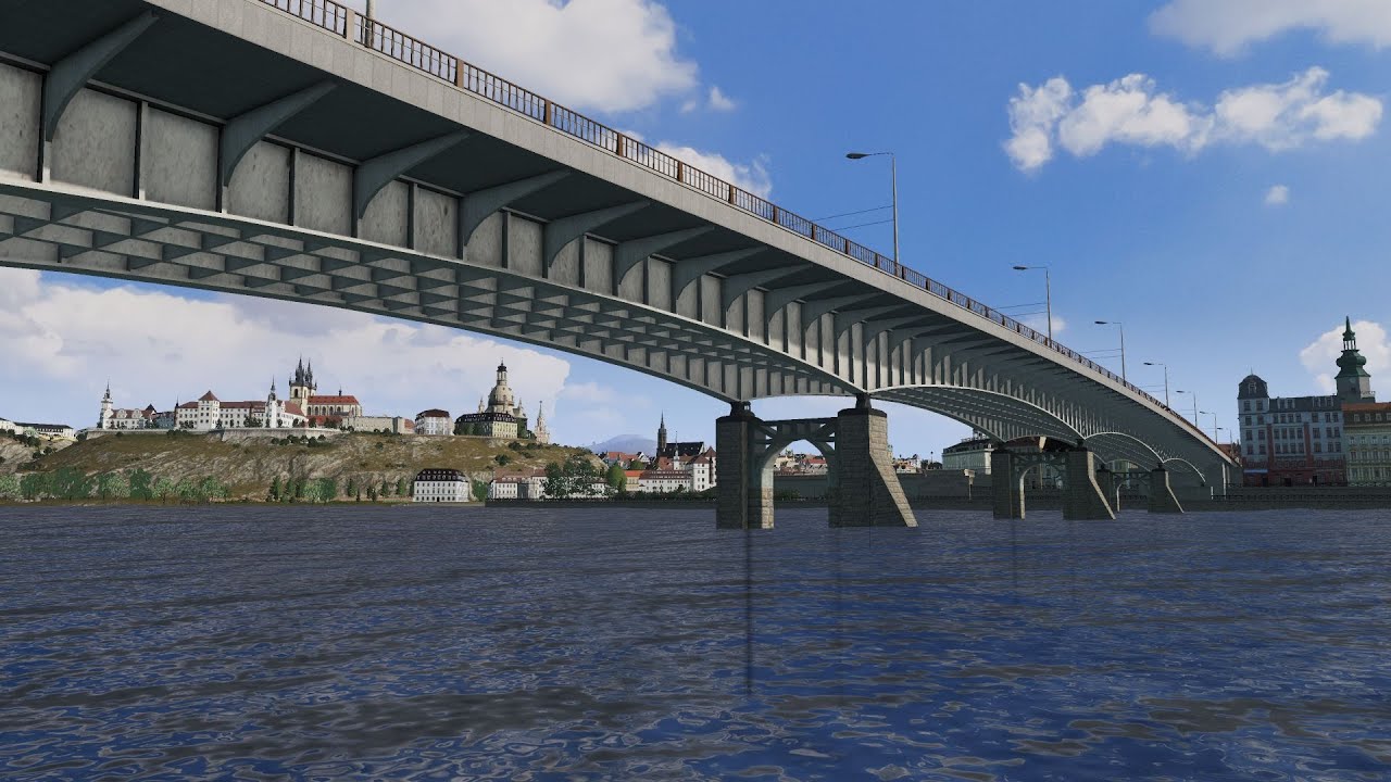 Building Modern Bridge - Cities: Skylines - Altengrad 58 - YouTube