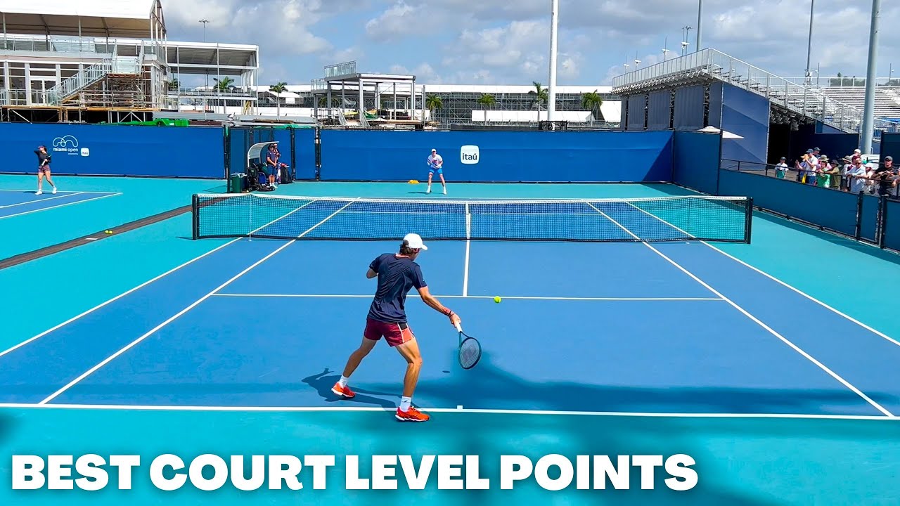 The Best Court Level Tennis Points That You've Never Seen Before [4K ...