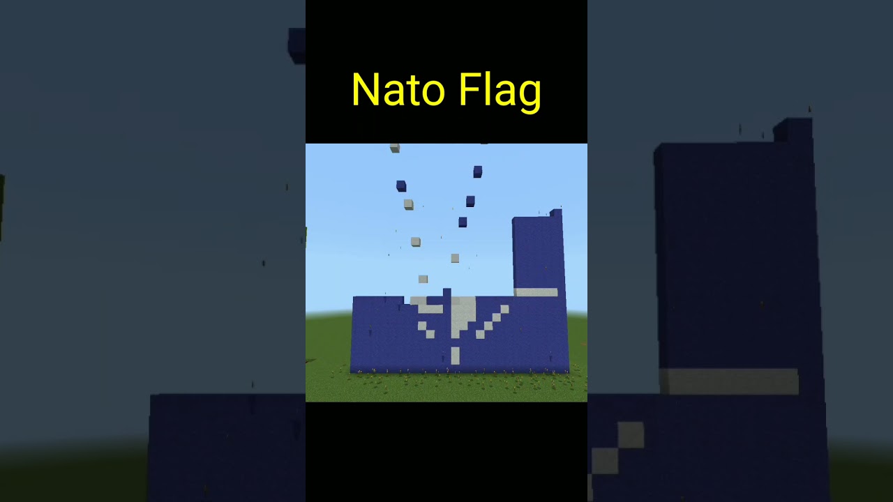 Minecraft Nato Flag || #shorts #nato - YouTube