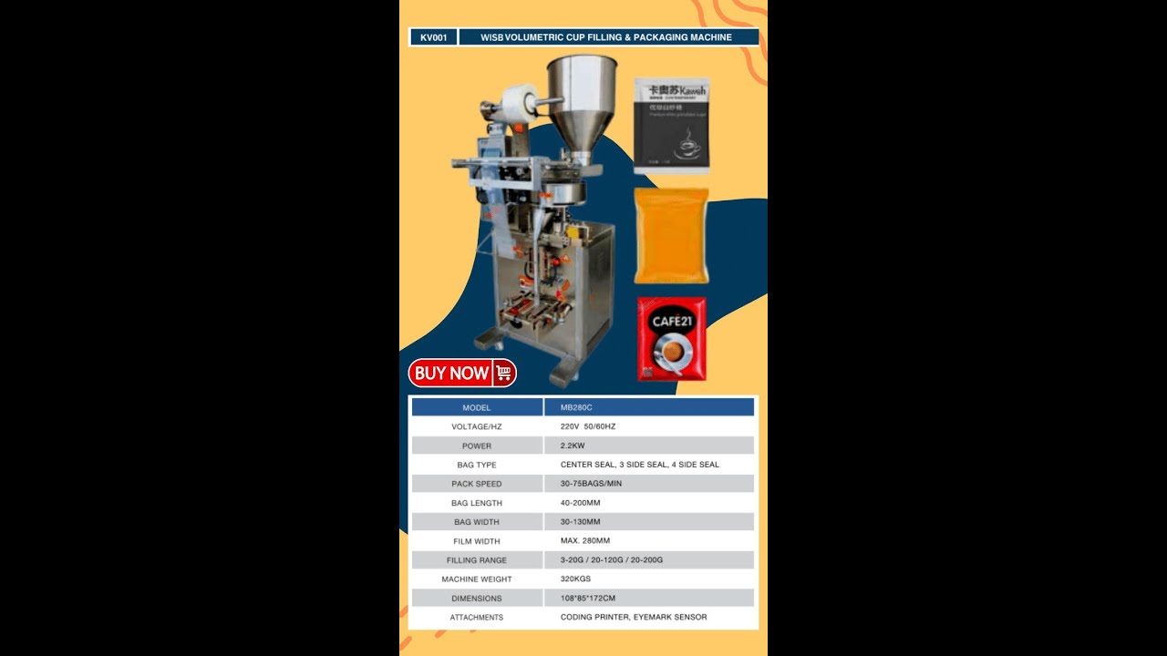 Mesin Packaging Keropok/Kerepek - Mesin MB280C Bucket Conveyar Filling ...