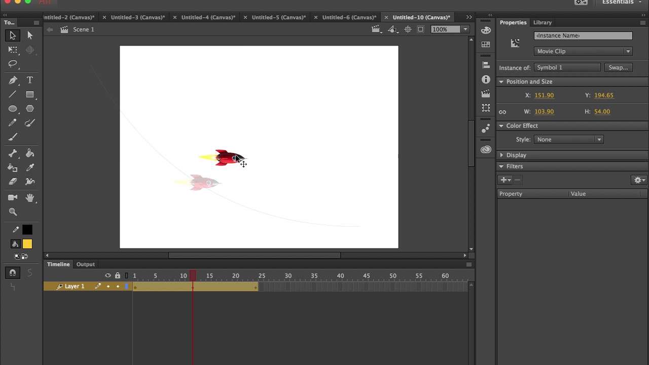 Adobe Animate CC Basic 3 - YouTube
