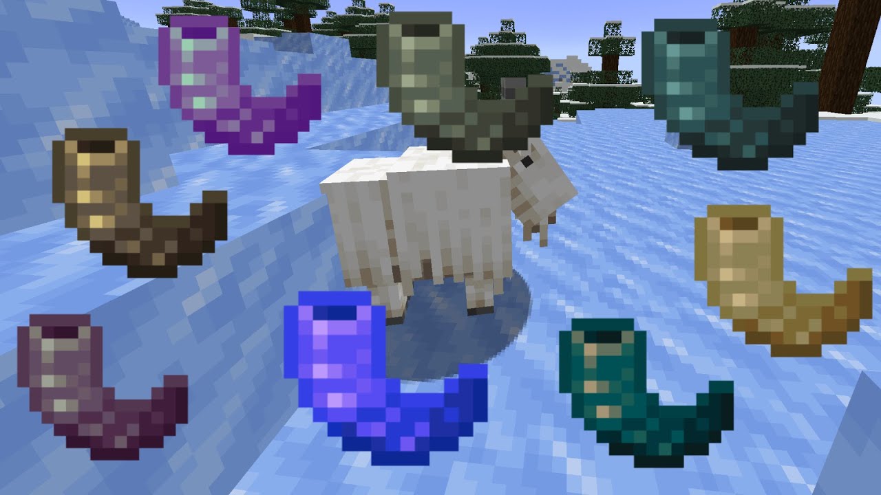Every single GOAT HORN in Minecraft - YouTube