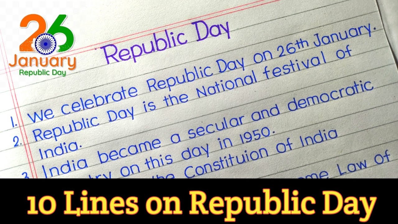 10 lines on republic day || 10 lines on republic day in english || Let ...