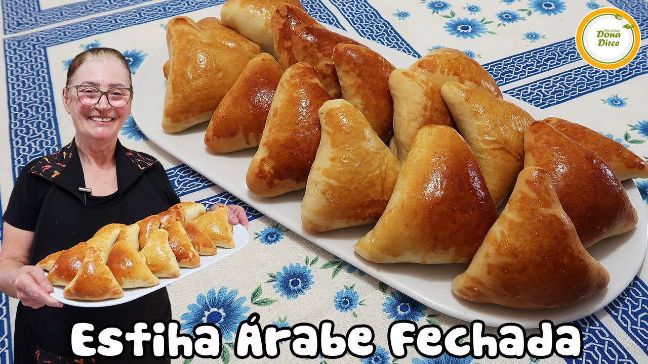 VEJA COMO É FEITA A TRADICIONAL ESFIHA ÁRABE FECHADA | ESFIRRA RECHEADA ...