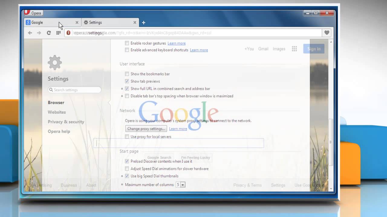 How to show full webpage URLs in the address bar of Opera browser - YouTube