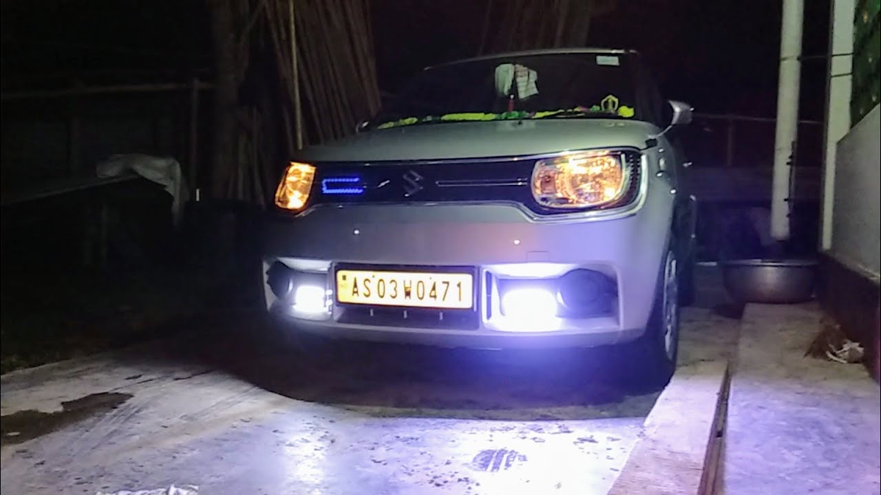 SUZUKI IGNIS car Led lights fitting in IN Assamese. - YouTube