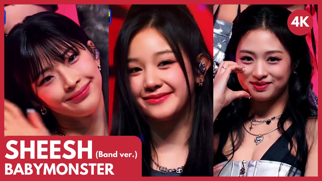 [4K 60fps] BABYMONSTER - SHEESH(BAND ver.) #엠카운트다운 M COUNTDOWN 240425 ...
