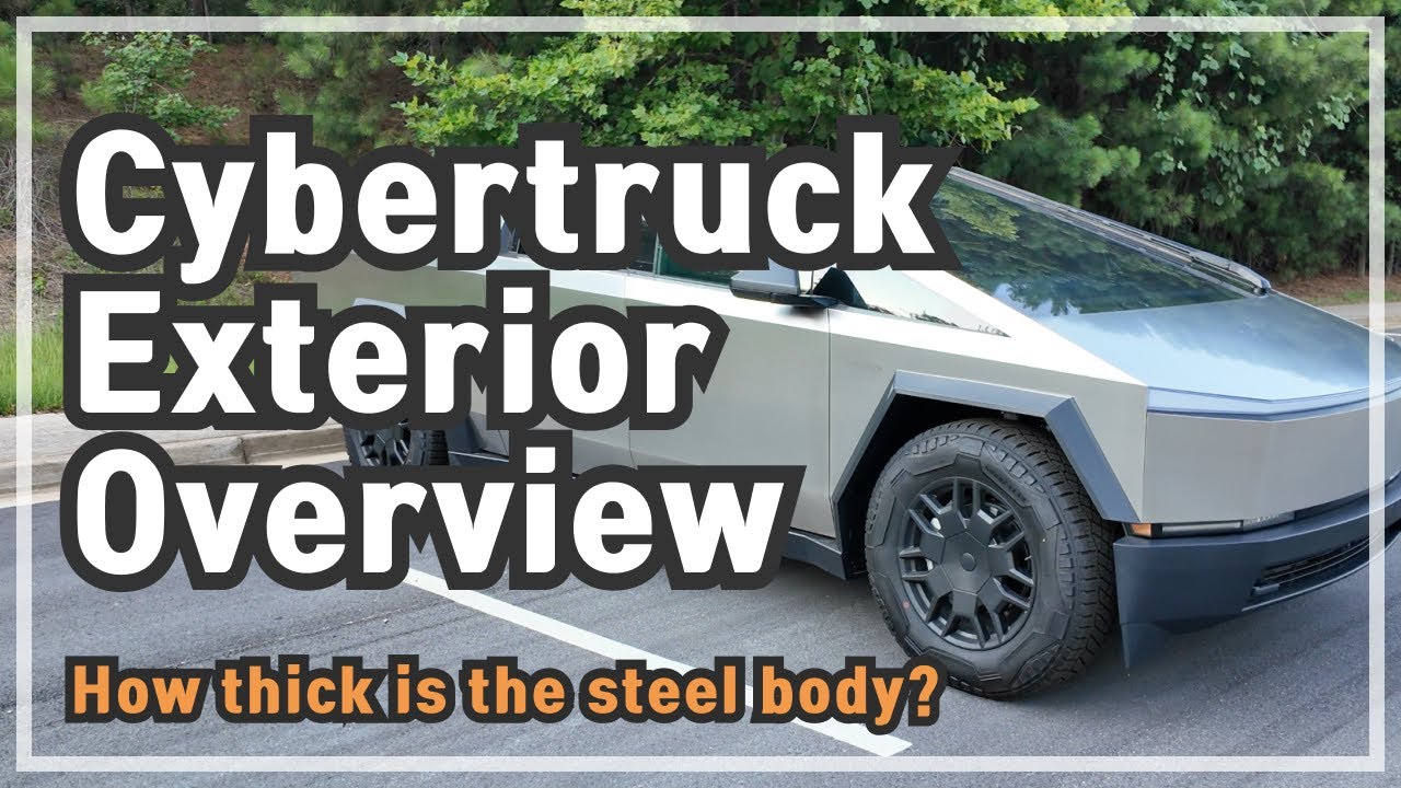 Tesla Cybertruck Foundation Series Exterior In-Depth Overview. Close-up ...