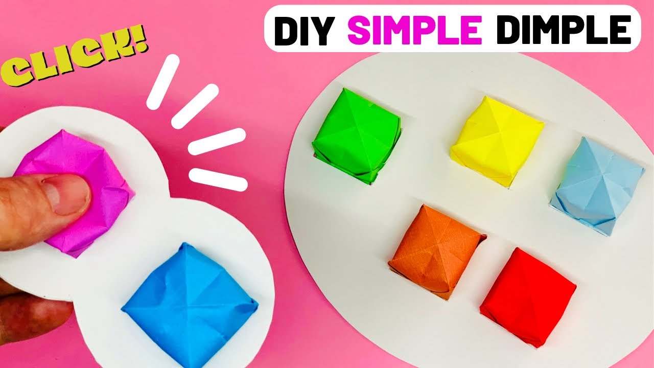 Kağıttan Popit Yapımı | Origami Pop İt [diy fidget toys,diy pop it ...