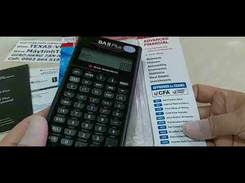 Máy tính tài chánh thi CFA Texas Instruments BAII Plus Professional ...