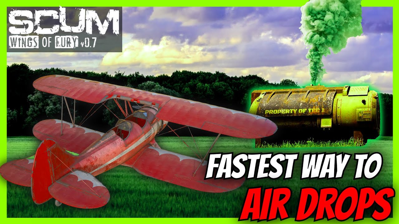 Using Planes for Air Drops is the Best! - SCUM - YouTube