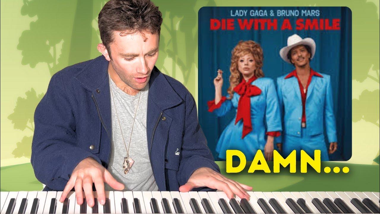 How to play Die with a Smile by Bruno Mars & Lady Gaga | Piano Tutorial ...