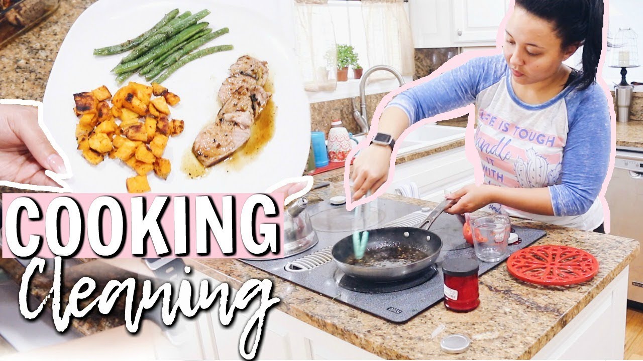 COOK & CLEAN WITH ME 2018 | DAY IN THE LIFE OF A HOUSEWIFE | Page ...