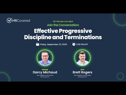 LIVE Q&A : Effective Progressive Discipline and Terminations - YouTube