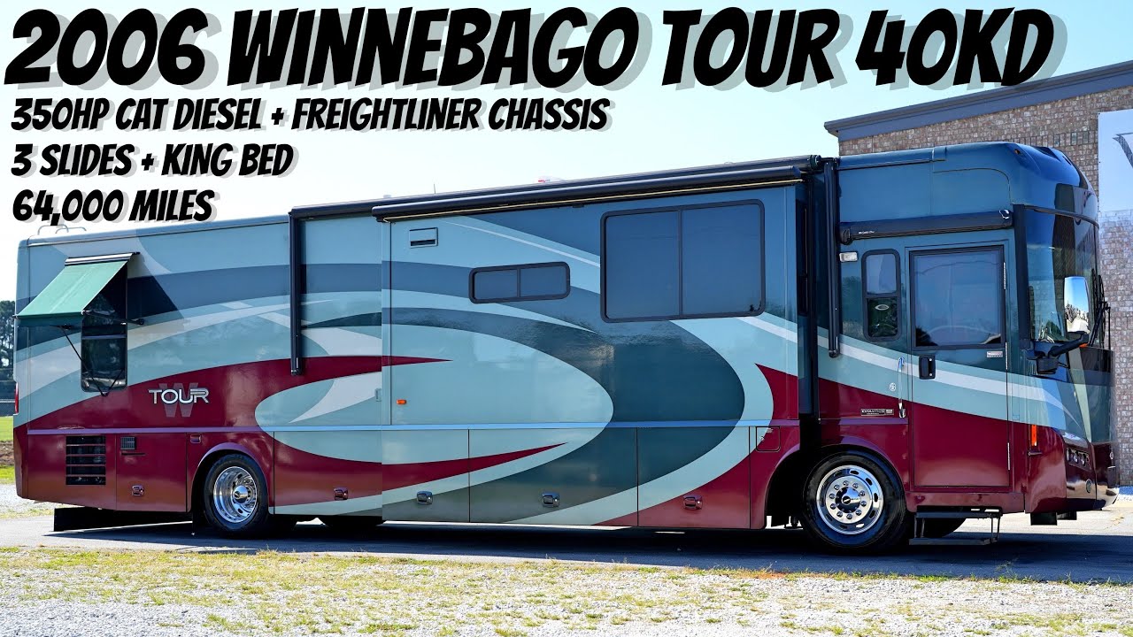 2006 Winnebago Tour 40KD A Class 350HP CAT Diesel Pusher from Porter’s ...