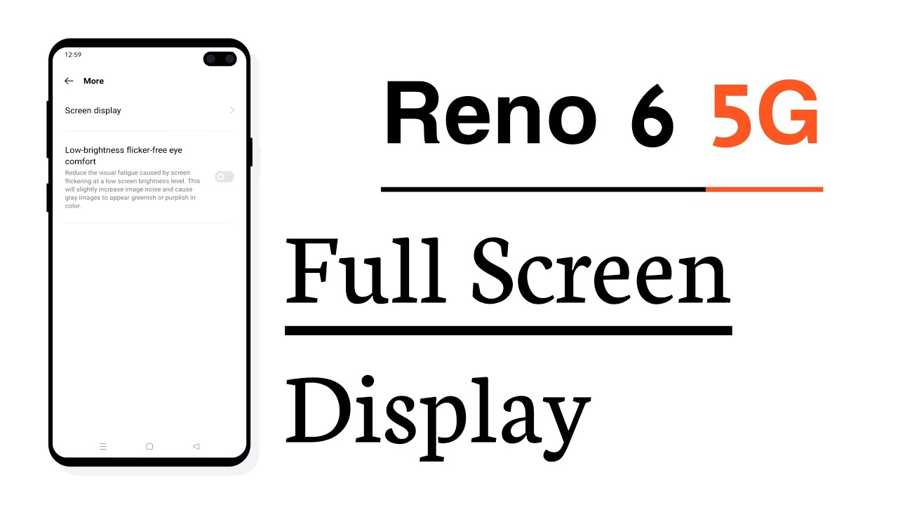 OPPO Reno 6 5G Full Screen Display - YouTube