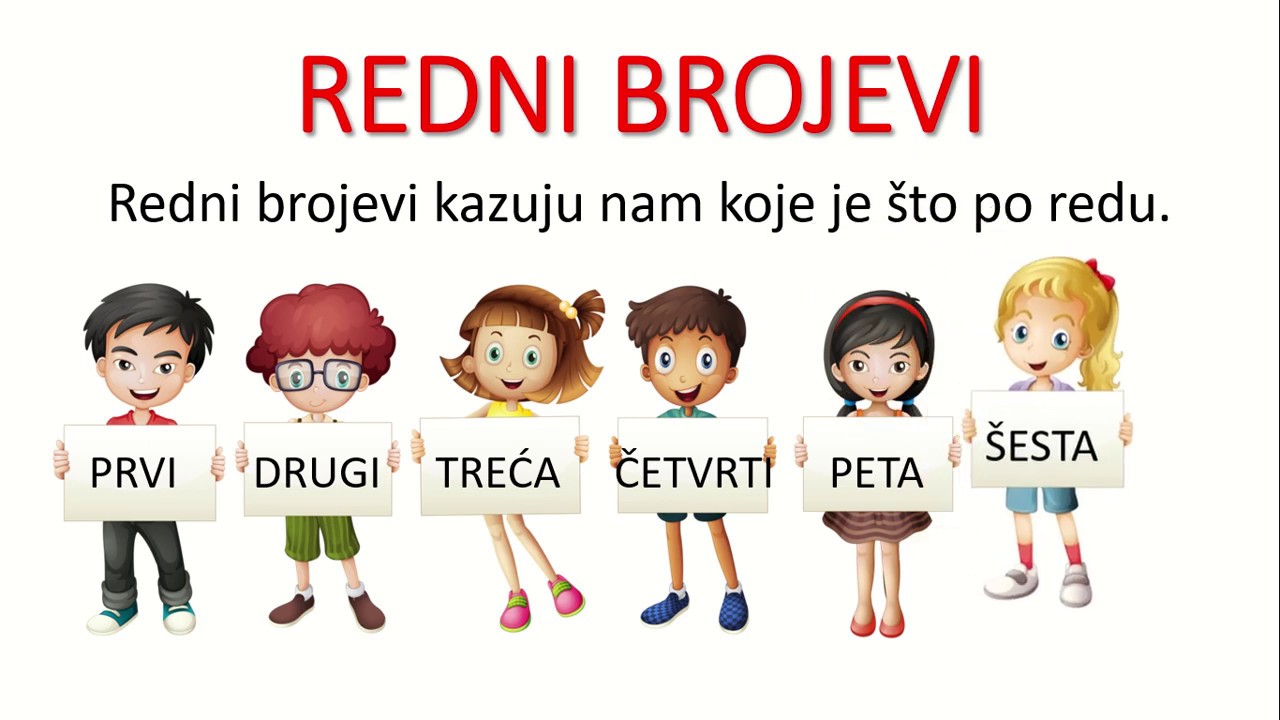 Redni brojevi video - YouTube