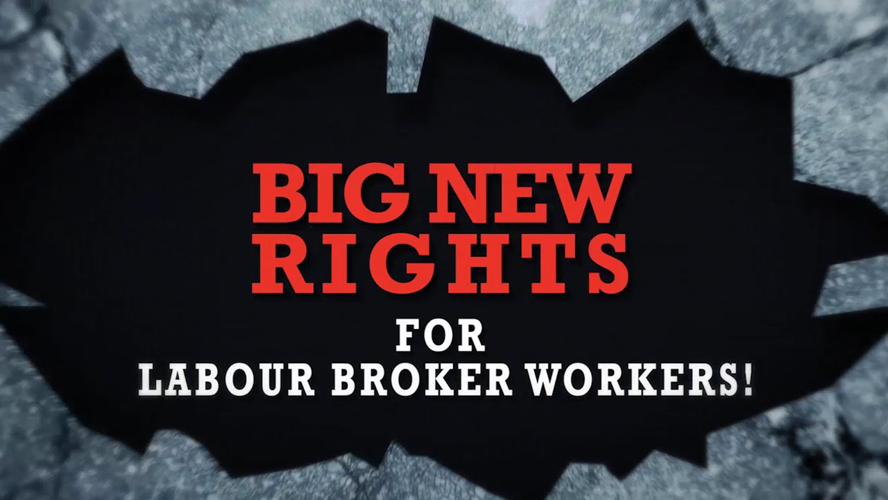 BIG NEW RIGHTS! For Labour Broker Workers - YouTube