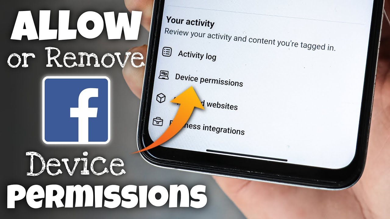 How to Allow or Remove Device Permissions on Facebook - YouTube