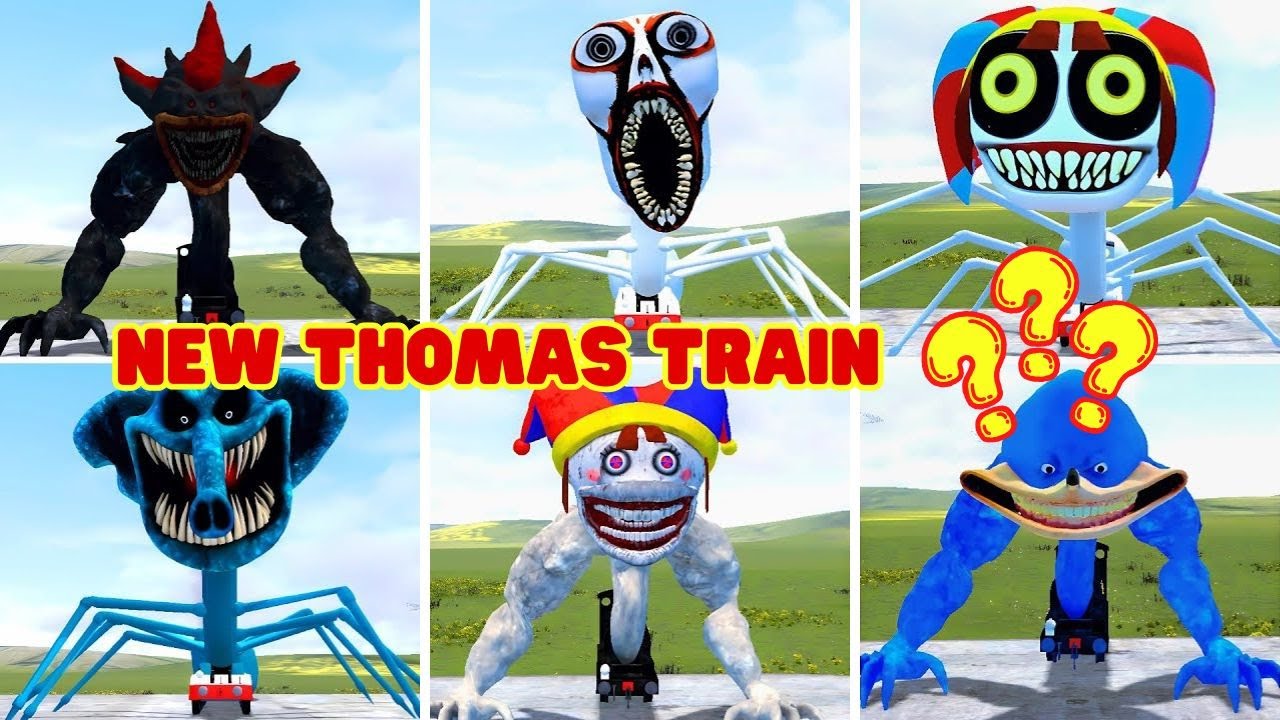 NEW ALL EVOLUTION Pomni, Sponge Bob, Shin Sonic, Shadow Sonic Train in ...