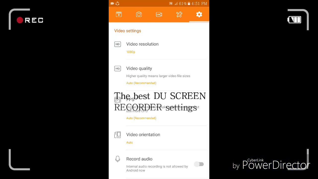 The best DU Screen Recorder Settings - YouTube