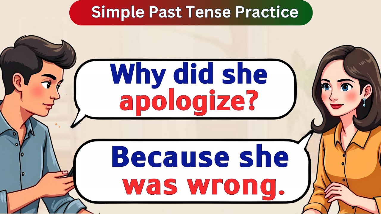 English Speaking Practice | Past Tense Practice | English Conversation ...