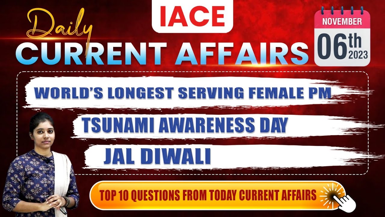 Nov 6th Current Affairs 2023 || Today Current Affairs || DAILY CURRENT AFFAIRS|| IACE - YouTube