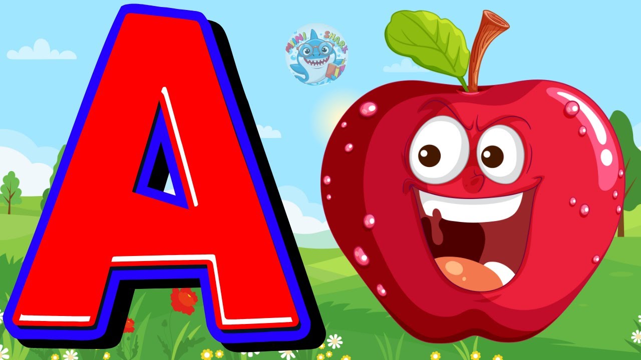 A is for Apple | A A Apple | A to Z ABC Phonics Song for Kids | Phonics ...