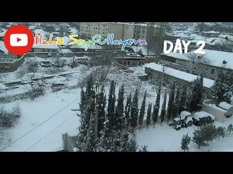 9.02.2020 Şəkiyə qar yağdı..  (mənzərə)❄️❄️❄️❄️
