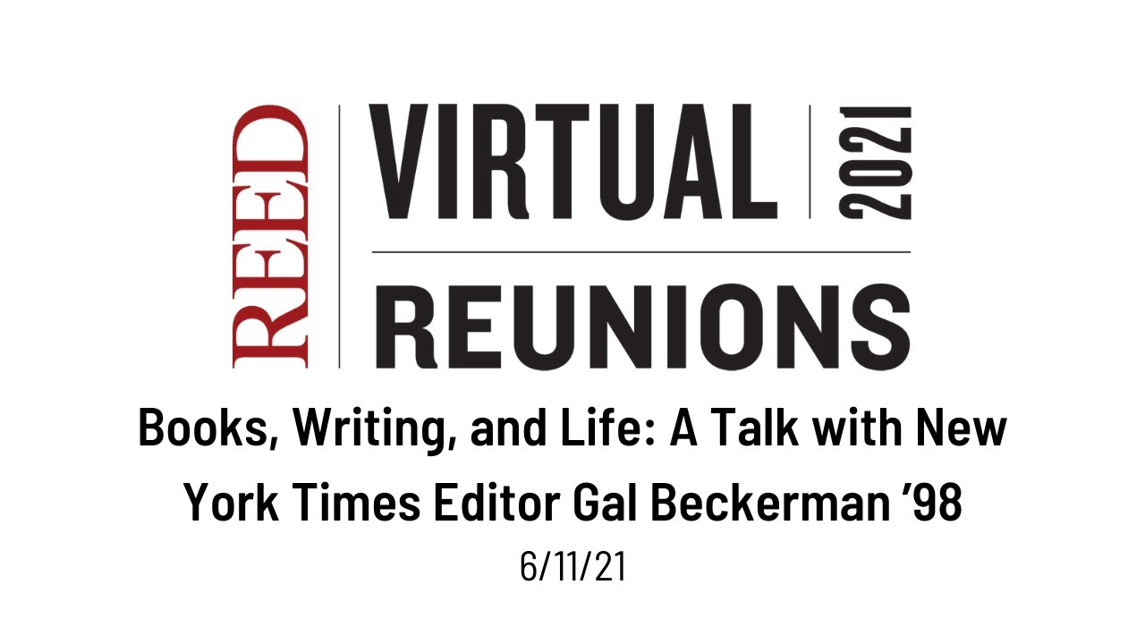 Books, Writing, and Life: A Talk with New York Times Editor Gal ...