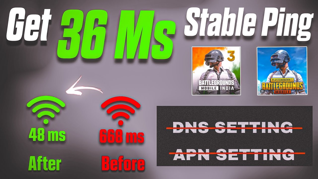 🚀 How to Get 36 ms Low Ping in BGMI/PUBG 3.8 Update | Fix High Ping ...