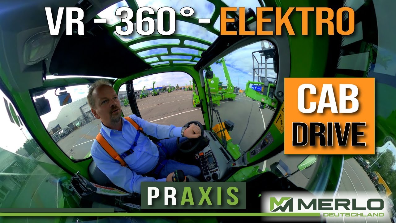 eWorker aus der Kabine fahren (360 Grad) - elektrischer Merlo ...