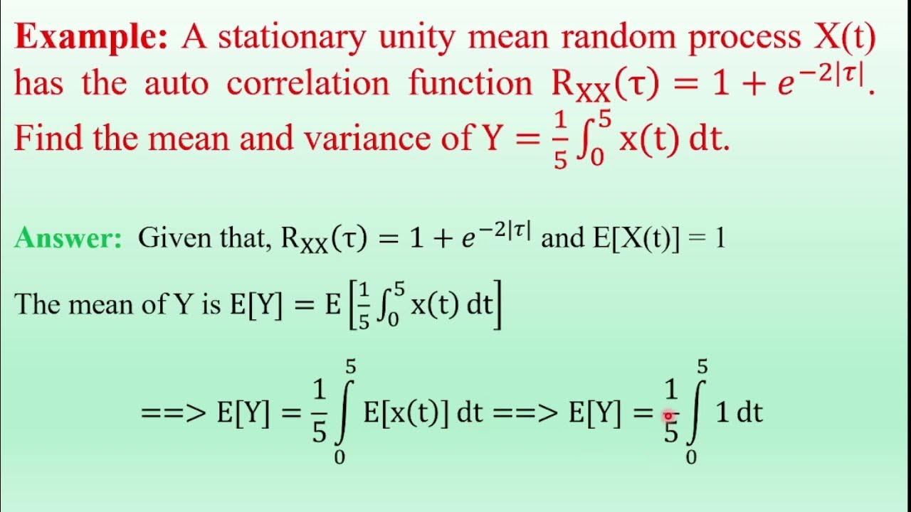 PTSP#Problem on mean and variance of given random variable Y#JNTUA_R15_November-2017 - YouTube
