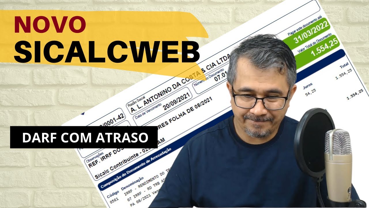 SICALCWEB NOVA VERSÃO DA RFB - NOVO DARF COM CÓDIGO DE BARRAS ...