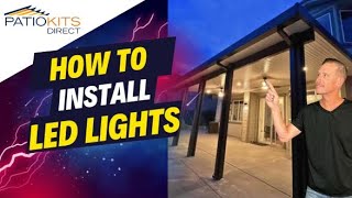 Patiokitsdirect.com How To Install A Solid NON Insulated LED Light