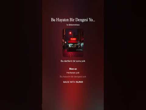 Bu Hayatın Bir Dengesi Yok | Sözler: Alper Akkaya | AI Prod. Türkçe Trap