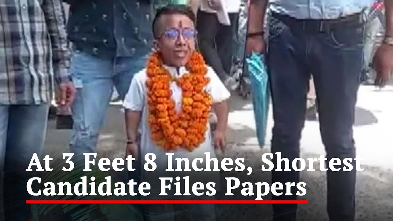 At 3 Feet 8 Inches, Shortest Candidate Files Papers For UP Urban Body ...